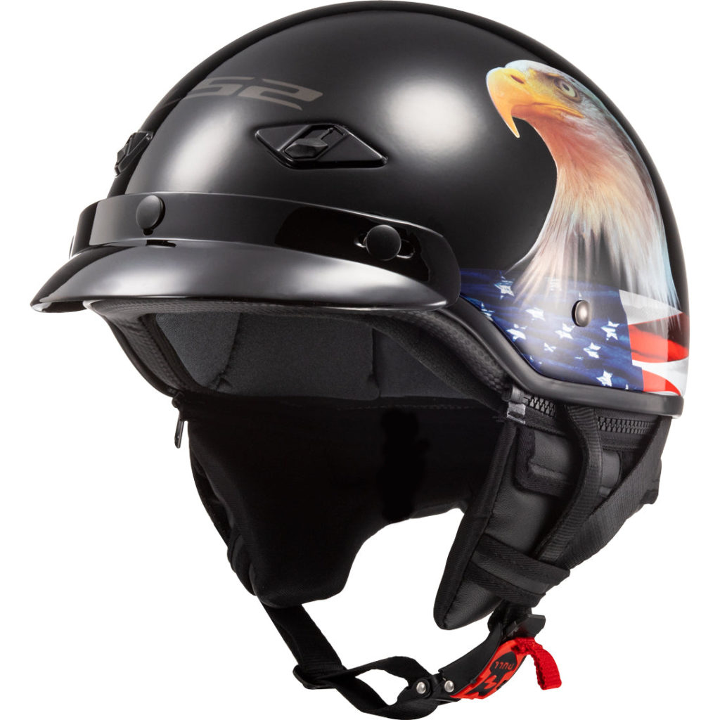 LS2 Helmets Bagger Murica Motorcycle Half Helmet - Richmond Honda House